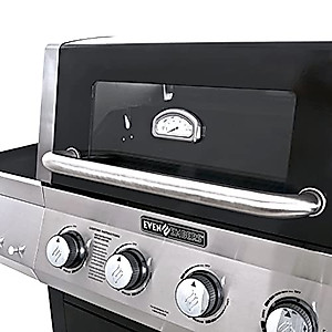 Even Embers GAS1466AS Four Burner Grill, Black