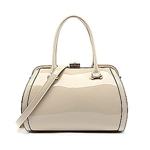 MKF Collection Satchel Shoulder Bags for Women - Handbag Purse -Lady Fashion Crossbody Pocketbook Bone