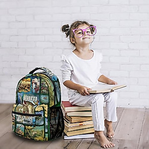 Bass Fishing Backpack School Bag Travel Daypack Rucksack for Students Gifts