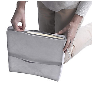 Drive Medical Comfort Touch Heated Lumbar Support Cushion, Gray