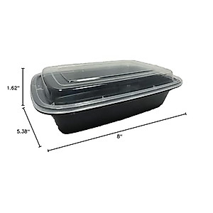 Maple Trade TD F7524 24 Ounce to Go Containers with Lids (150 Pack)