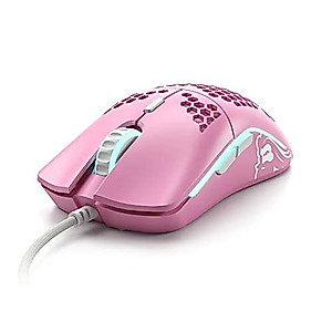 Glorious Gaming Mouse - Model O 67 g Superlight Honeycomb Mouse, Limited Edition Matte Pink - USB Gaming Mouse