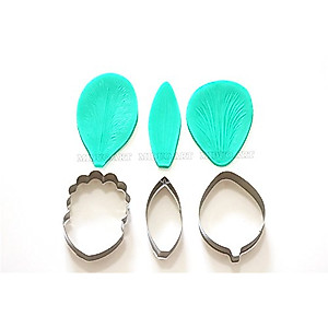 Cymbidium Orchid Petal Flower Cutter Cake Decorating Tools Fondant Mold Cattleya Orchid Petal Veiners Mould