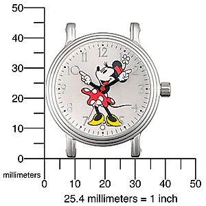 Disney Minnie Mouse Adult Vintage Articulating Hands Analog Quartz Watch