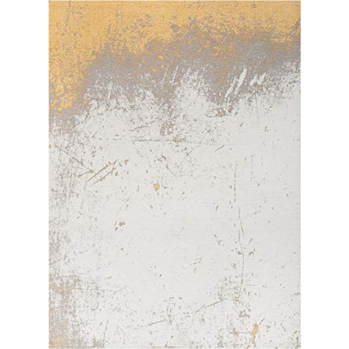 Well Woven Nepi Grey Abstract Distressed Area Rug (5'3" x 7'3")