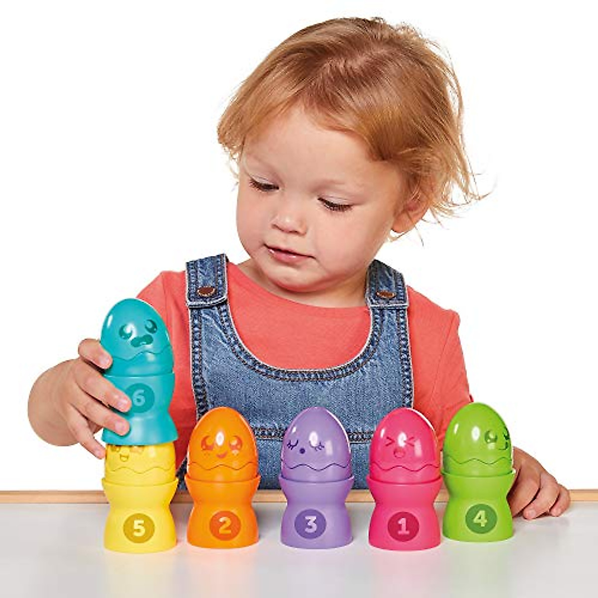 Toomies TOMY Hide & Squeak Eggstension Egg Stackers