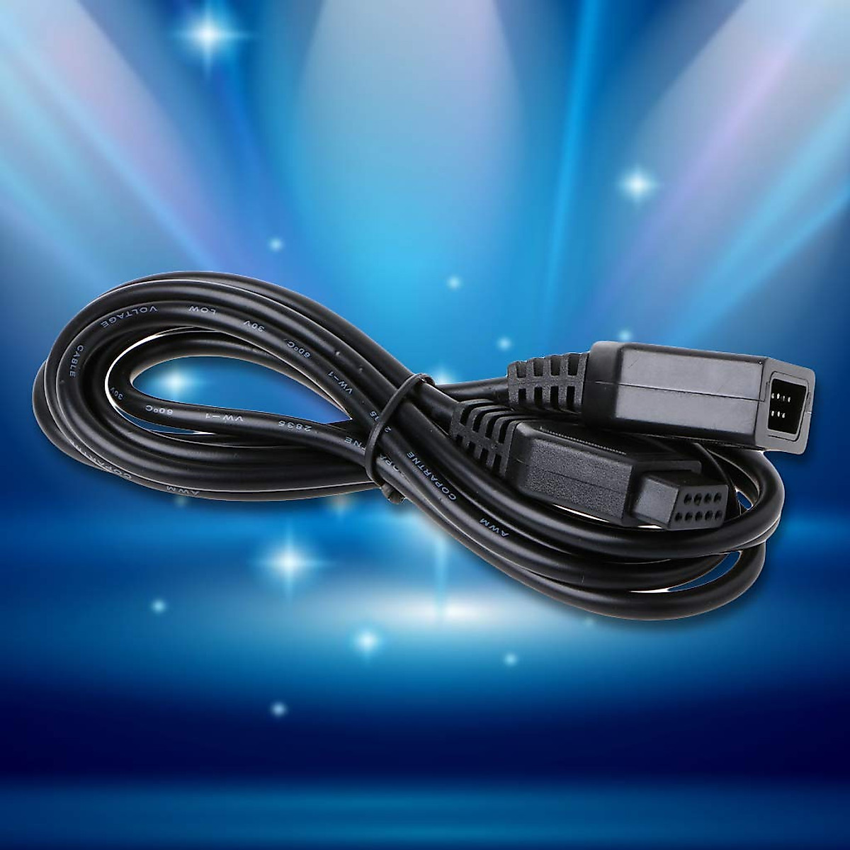 Junlinto 9-Pin Extension Cable Cord 1.8m for Sega Genesis 2 Controller Game Handle Grip
