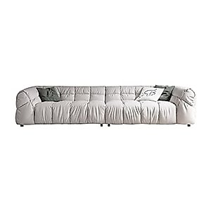 ZHYH Cushion Living Room Sofa European Waterproof Fabric Lounge Cozy Sofa Beds Minimalist Furniture (Color : D, Size : Three Seat)