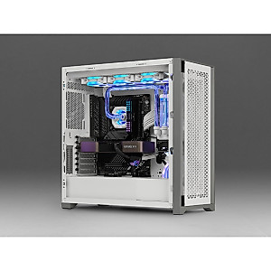 Corsair Hydro X Series iCUE XH305i RGB PRO Custom Cooling Kit (Hardline CPU Cooling Loop, CPU Water Block, D5 Pump/Reservoir Combo, Radiator, 3x RGB Fans, iCUE Software Control) White