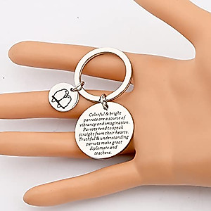 bobauna Parrot Parakeet Keychain Cockatiel Bird Jewelry Colorful And Bright Parrots Are A Source Of Vibrancy And Imagination (colorful bright parrot keychain)