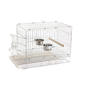 Prevue Pet Products Travel Bird Cage 1305 White, 20-Inch by 12-1/2-Inch by 15-1/2-Inch