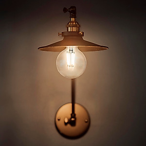 Maxxima G25 LED Light Bulb, Globe White Filament - 40 Watt Equal, 500 Lumens, 3000K Warm White, E26 Edison Vanity Bulb, Great for Kitchen, Living Room, and Bathroom, Non-Dimmable, 120V - 6 Pack