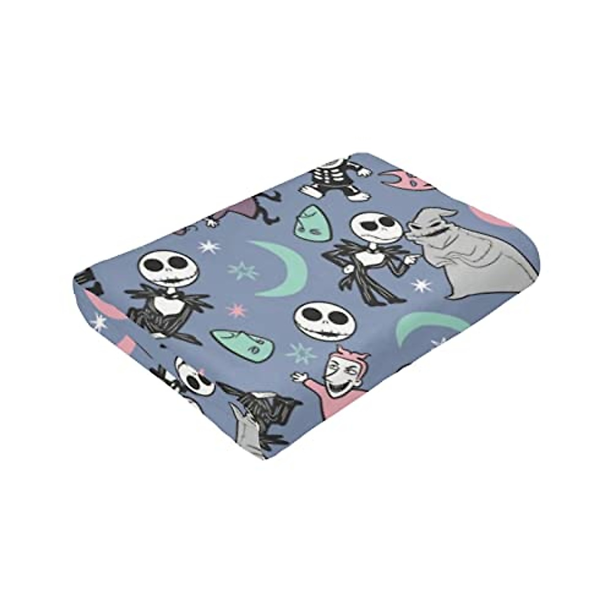 Smilnstore Funny Skull Pattern Throw Blanket 50"x60" Lightweight Plush Flannel Comfy for Couch Sofa Bed