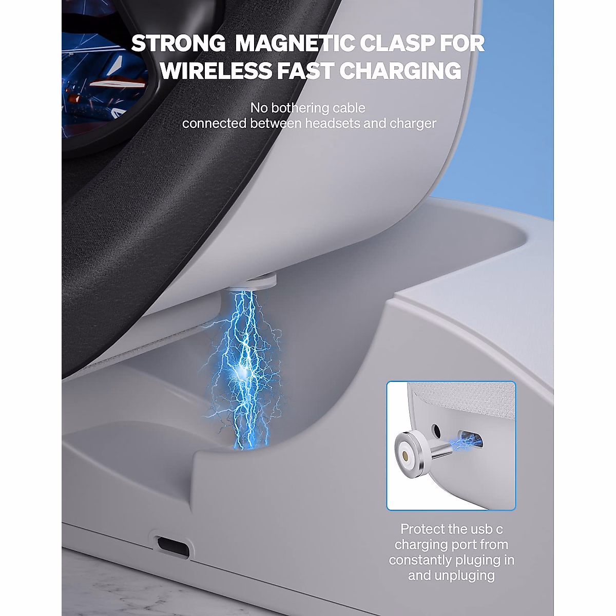 Doohoeek Charging Dock for Oculus Quest 2，black