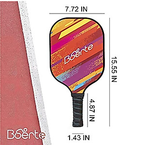 Boerte X-FOIL Pickleball Set, Graphite Pickleball Paddles Set of 2 and 4 Pickleballs, Portable Pickleball Equipment Bag for Pickleball Rackets.