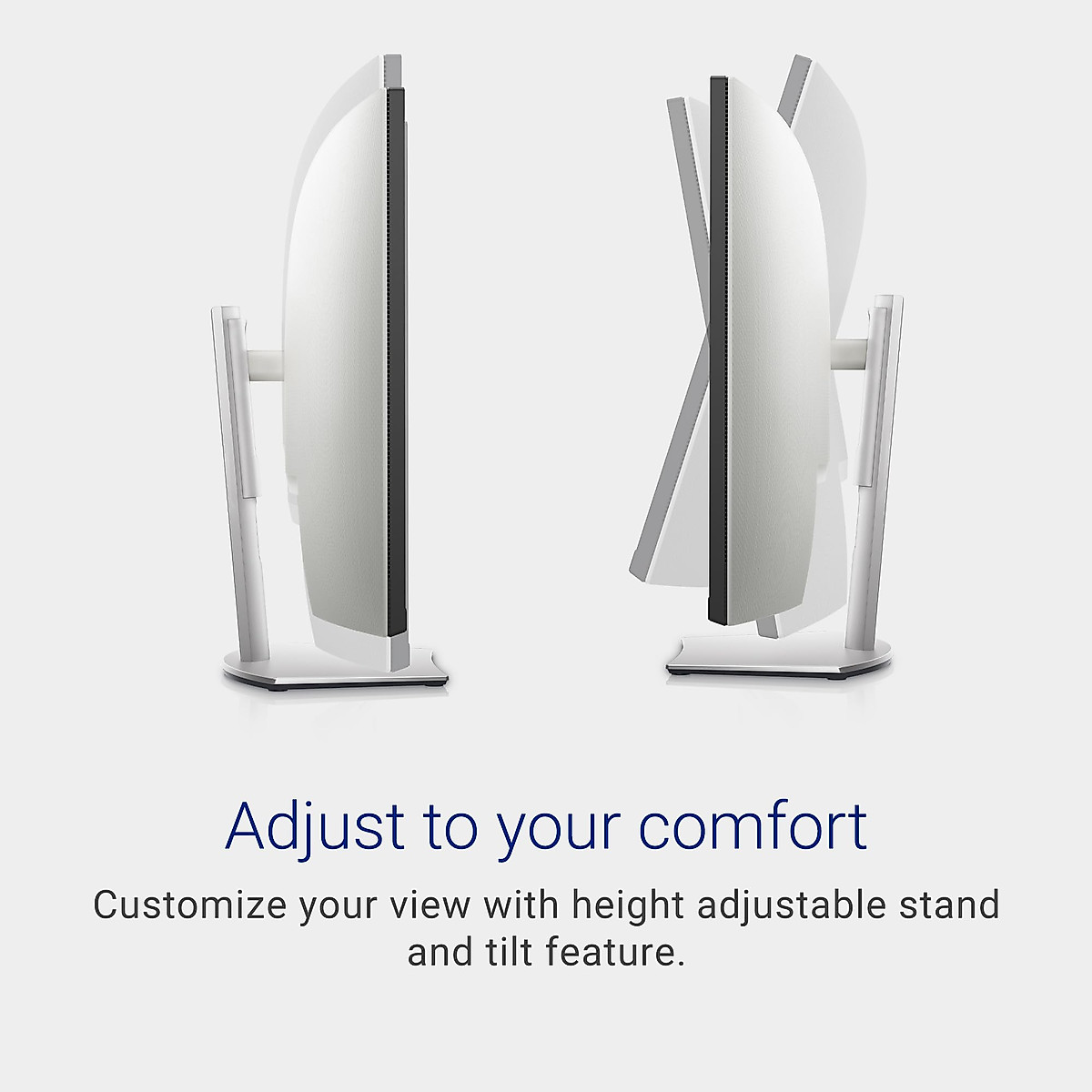 Dell S3221QS 32 Inch Curved 4K UHD (3840 x 2160), VA Ultra-Thin Bezel Monitor, 60Hz, 4MS Response Time, 90% DCI-P3, 99% sRGB, AMD FreeSync, HDMI, DisplayPort, Built in Speakers, VESA Certified, Silver