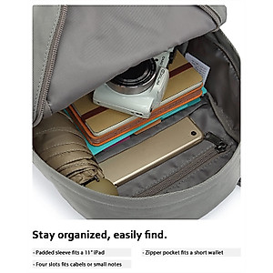 HotStyle 8811s+ Fashion Mini Backpack, Women' Small Backpacking Purse, Ash Grey