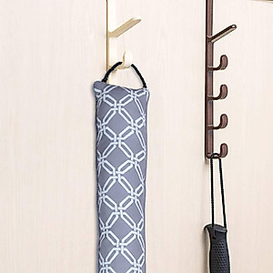 KindoBest Door Draft Stopper Geometry Moroccan Pattern - 35”L x 5”W x 2.5”H Heavy Duty Durable Door/Window Draft Blocker（Gray）