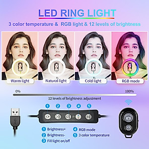 Foncusun 360 Photo Booth Machine for Parties with RGB Ring Light, Remote Control, Customizable Logo, 360 Slow Motion Photo Video Booth Machine for 1-3 People Stand 26.8inch PRO 68cm with Flight Case