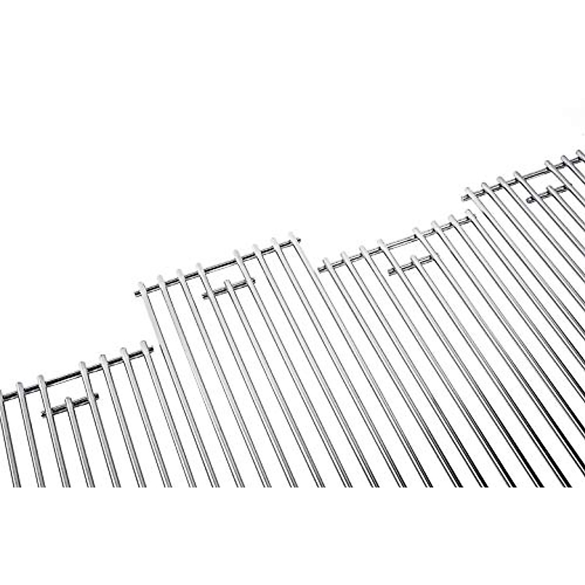 LS'BABQ Replace Parts 4-Pack Stainless Steel BBQ Grill Grates for Bull Most Models 19.25" x 7.5" OEM 16517，Steer Premium 69008,69009, Lonestar Select 87048,87049, 7 Burner Premium 18248,18249