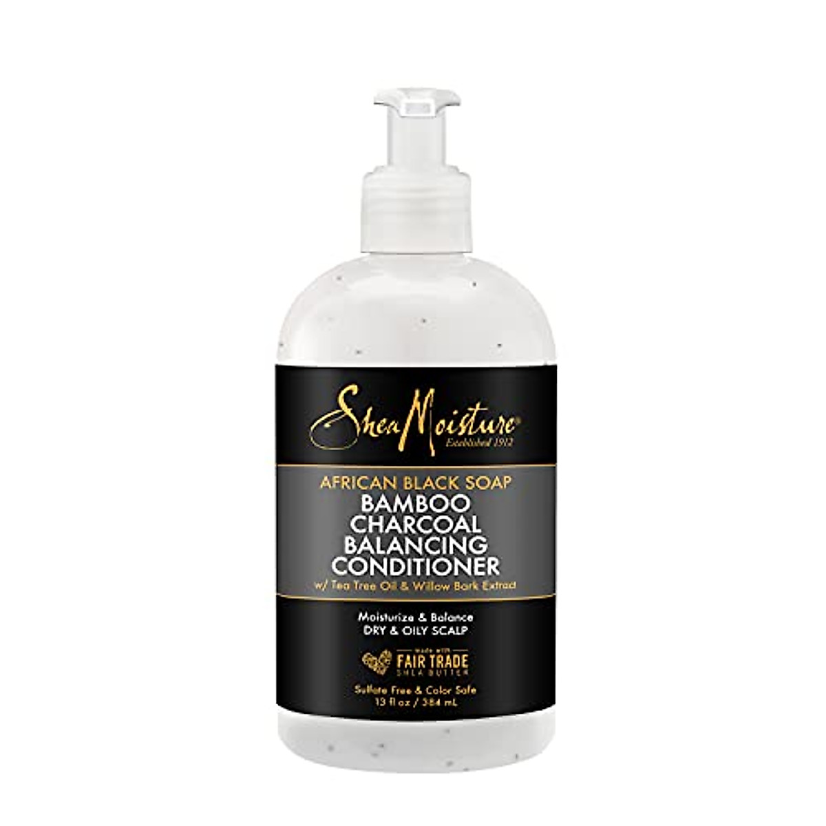 SheaMoisture African Black Soap Bamboo Charcoal Balancing Conditioner, 13 Fluid Ounce