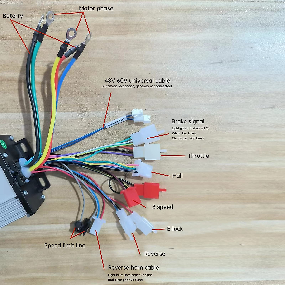 BANLICALI Bike Motor Kit, 3000W Brush-Less Motor Kit with Controller, Chain Ring and Throttle, for Electric Scooter E Bike Engine Motorcycle DIY Part Conversion Kit 48-72V 4900rpm
