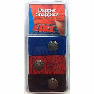 Dapper Snapper Baby & Toddler Adjustable Belt 3 Pack ~ Royal Blue, Spiders & Black