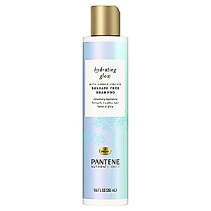 Pantene Hydrating Glow with Baobab Essence Shampoo, Sulfate & Silicone-Free, 9.6 Fl Oz, 2.598 Fl Oz