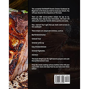 CUISINART Electric Smoker Cookbook for Beginners: 600 Newest Perfect Recipes to Help Your Family and Friends