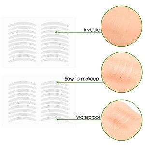 2Bags/656Pcs Invisible Slim Double Eyelid Tapes Lift Strips Stickers, One-sided Sticky, Instant Eyelids Lift, Suitable for Saggy, Hooded, Droopy, Uneven, Mono-eyelids
