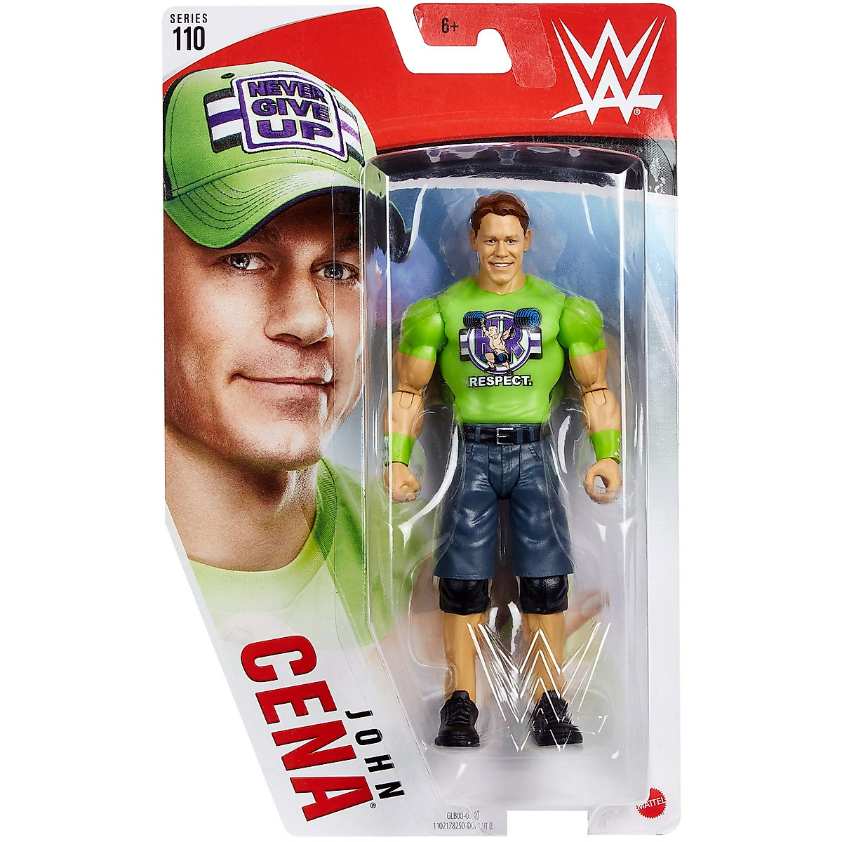 WWE John CenaBasic Series #110 Action Figure in 6-inch Scale with Articulation & Ring Gear