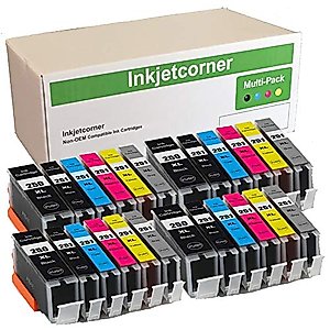 Inkjetcorner Compatible Ink Cartridges Replacement for PGI-250XL CLI-251XL PGI 250 XL CLI 251 XL for use with MG7520 iP8720 MG7120 MG6320 Printer (24-Pack)