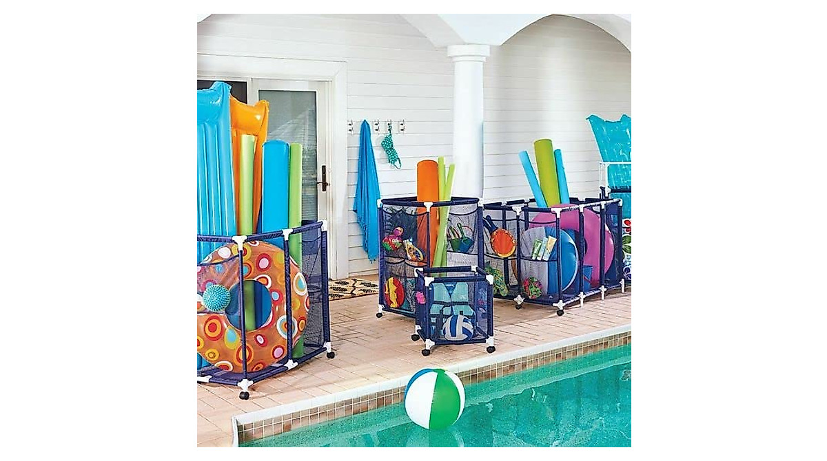 Large Pool Storage Bin - Organize Your Swim Accessories