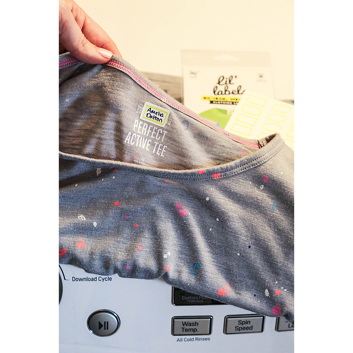 Clothing Labels, Name Labels for Masks, Washer and Dryer Safe, No Iron, Kids Labels for Daycare, Nursing Home Labels, Washable, Write-On, Made in The USA