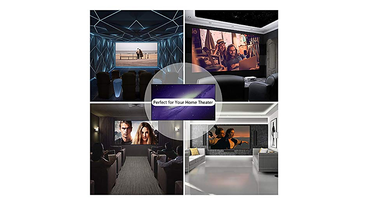 ShowMaven 120in Borderless 4K Projector Screen for Home & Office