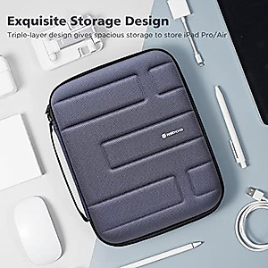 NIDOO Hardshell iPad Case Tablet Sleeve for 11 inch iPad Pro M2 2022/10.9" 10.2" iPad / 10.5" 10.9" iPad Air 4th 5th Generation, Laptop Carrying Bag for Surface Go 3 2 / Samsung Store Accessories