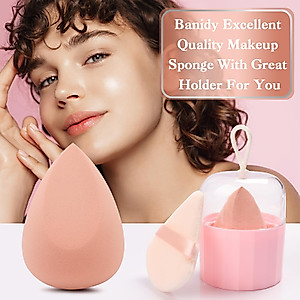 Makeup Sponge Set Blender, Beauty Sponge with Holder Makeup Blender Flawless for Foundation, Liquid,Facial Makeup Tools Beauty Gift Set