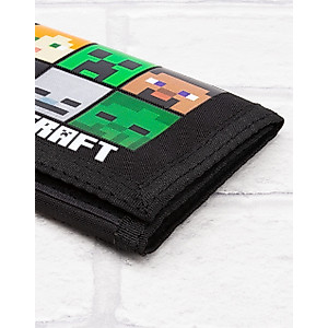 Minecraft Wallets Game Black OR Green Creeper Money Purse One Size