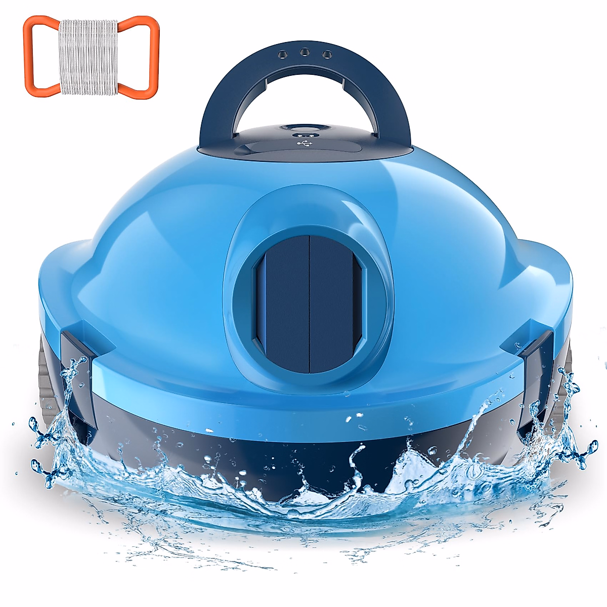 𝙐𝙥𝙜𝙧𝙖𝙙𝙚𝙙 OUCAXIA Cordless Robotic Pool Cleaner, Automatic Pool Vacuum, 90 Mins Runtime & Powerful Suction, Self-Parking, Lightweight, Ideal for Above/In-Ground Pool 65 Feet/1100 Sq.Ft