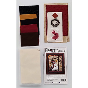 Wall Quilt Kit by Rachel's of Greenfield, Frosty and Friend Wall Quilt Kit 13inchx15inch green
