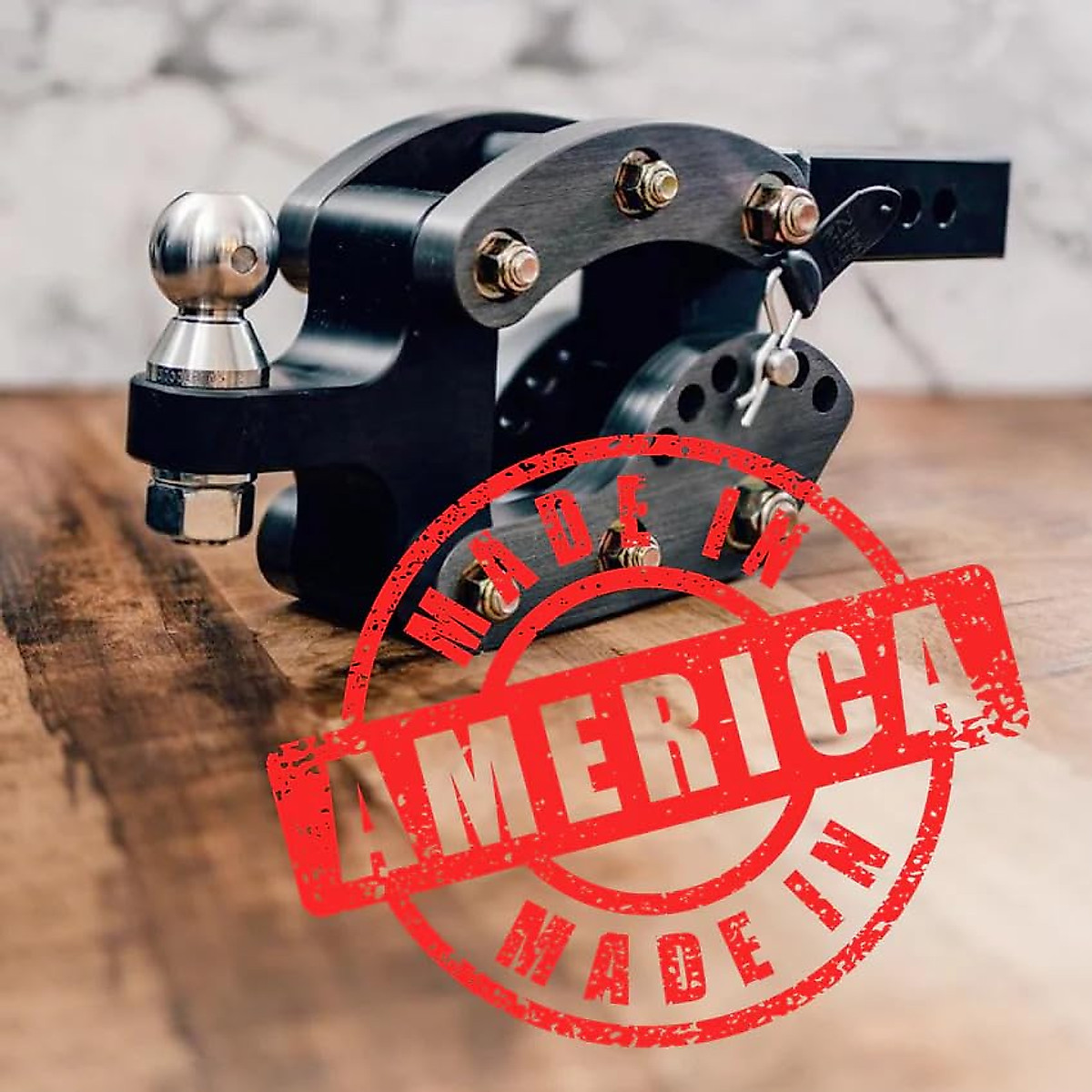 Rhino Hitch | 10K LB, 7" Drop Hitch w/ 2" Shank | Adjustable Aluminum Trailer Hitch: Effortless Towing, Unmatched Strength | Includes 2 Ball Set 2" and 2 5/16"