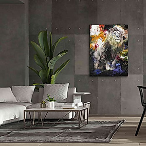 Epic Graffiti 'Lion' by Design Fabrikken, Giclee Canvas Wall Art, 40"x54"