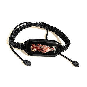 Chavarrieta Black Thread Bracelet Pulsera Roja de hilo de la Santa Muerte