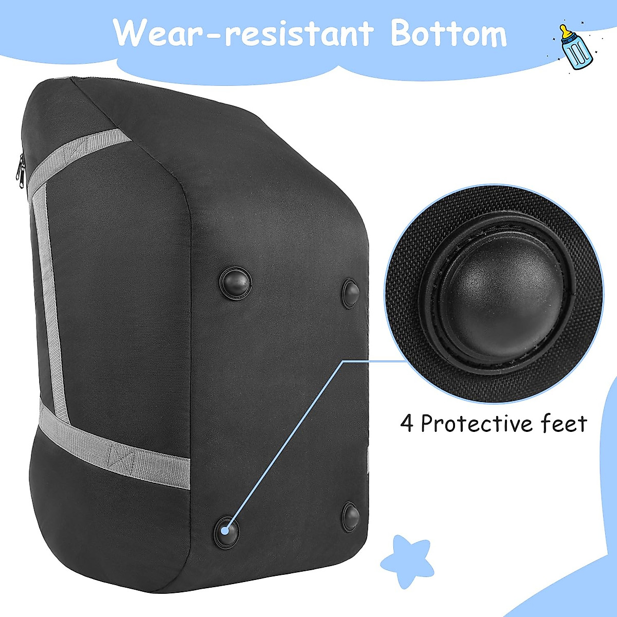 YOREPEK Car Seat Travel Bag Compatible with UPPAbaby MESA without Base, Cybex Aton 2 without Base, Car Seat Travel Bag Backpack, Universal Car Seat Bags for Air Travel Fits Convertible,Booster