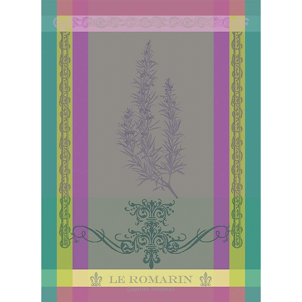 Garnier Thiebaut Brin De Romarin Orchidee Kitchen Towel, 22"x30", Multiple