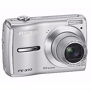Olympus FE-310 8MP Digital Camera with 5x Optical Zoom (Silver)