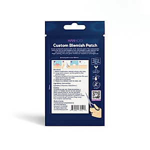 Hanhoo Custom Blemish Patch | Large Hydrocolloid Patches | for Face and Body Acne and Blemish Clusters | Customizable Pimple Patch Sheets | Cruelty-Free & Vegan | 2 Patch Sheet Count