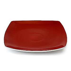 Gibson Elite Soho Lounge 16 Piece Stoneware Dinnerware Set in Red