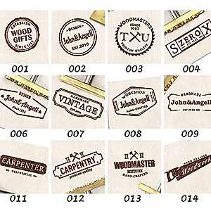 Custom Electric Wood Branding Iron for wood， 350W Custom Cake Logo BBQ Heat Stamp with Brass Head and Wood Handle for Woodworking and Handcrafted Design Compatible With 8mm (Electric iRon Only)