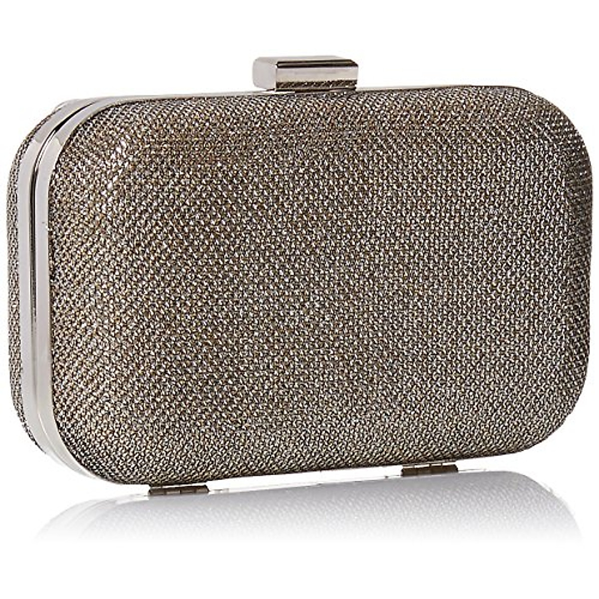 Jessica McClintock womens Sparkle Minaudier, Champagne, One Size US